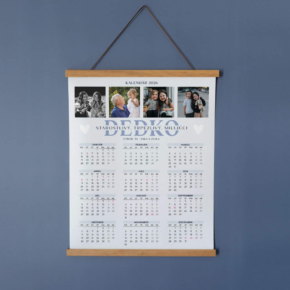 Dedko - Plagátový kalendár s lištami - MyGift.sk