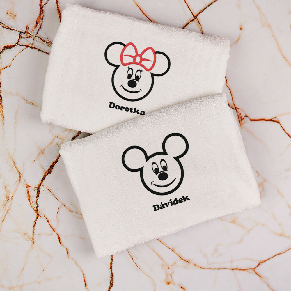 miki & mini mouse - Dva ručníky - MyGift.sk