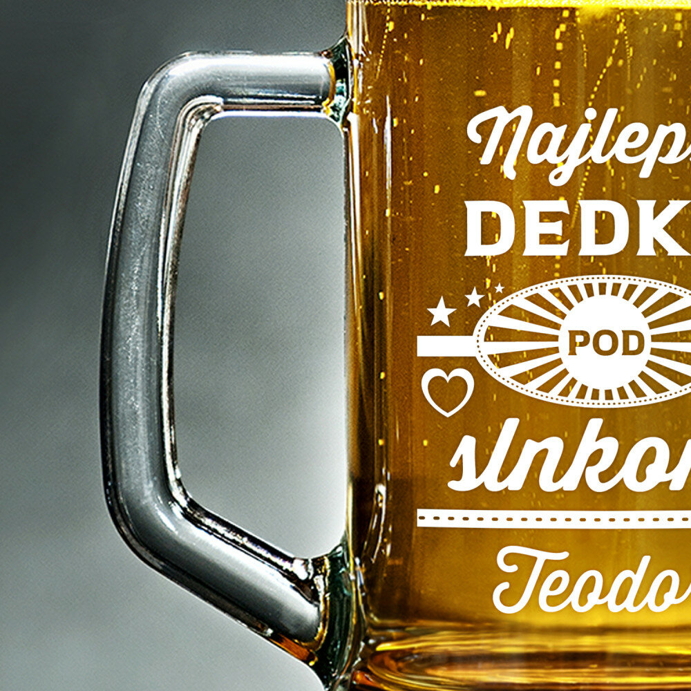 Najlepší dedko pod slnkom - Krígeľ s gravírovaním - MyGift.sk