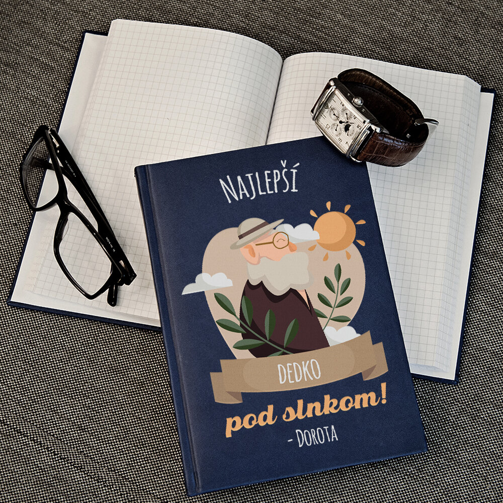 Najlepší dedko - Notes A5 s potiskem - MyGift.sk