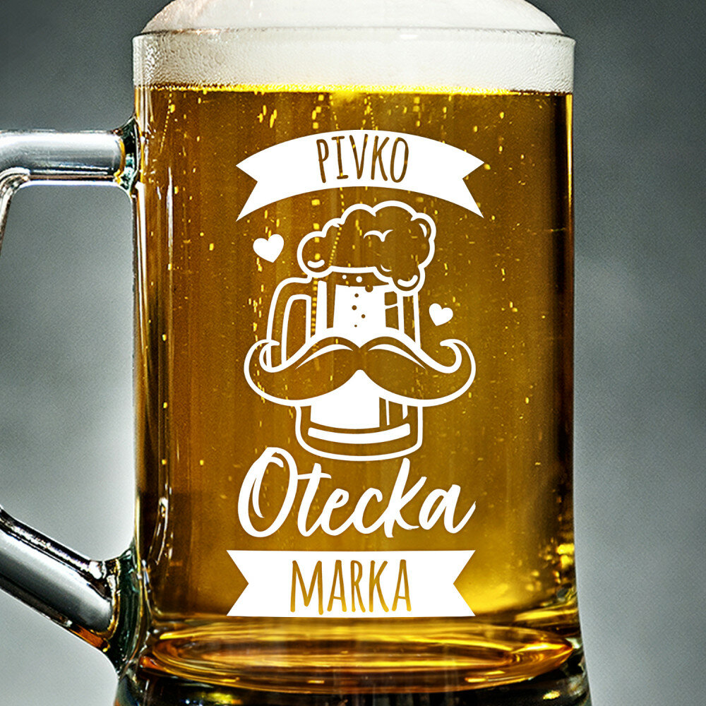 Pivečko tatínka - Krígeľ s gravírovaním - MyGift.sk