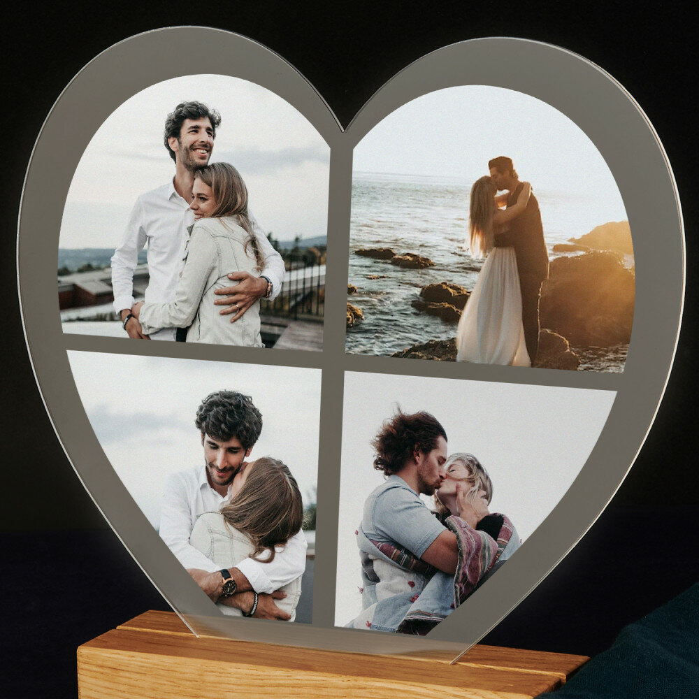 Fotky srdce - Tlač na akrylové sklo Srdce - MyGift.sk