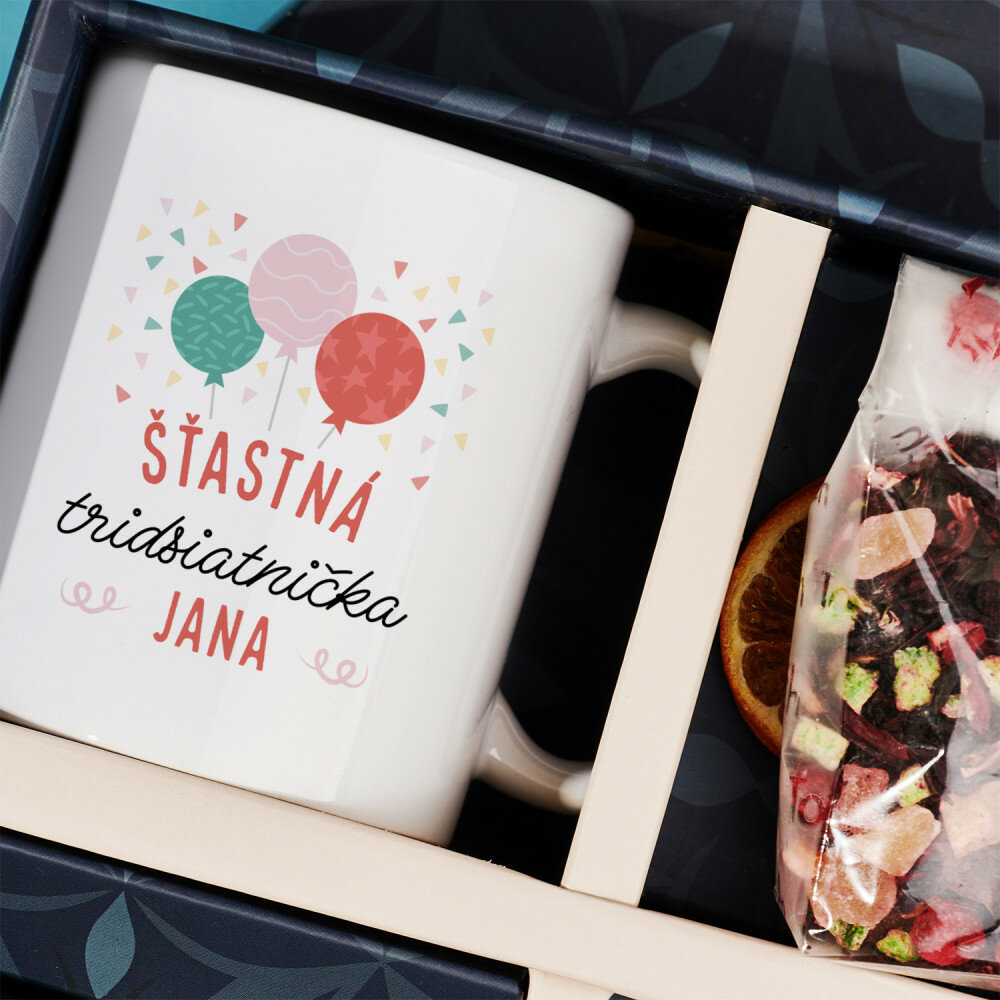 Darčeková sada s hrnčekom a čajom na 30. narodeniny pre ňu - MyGift.sk
